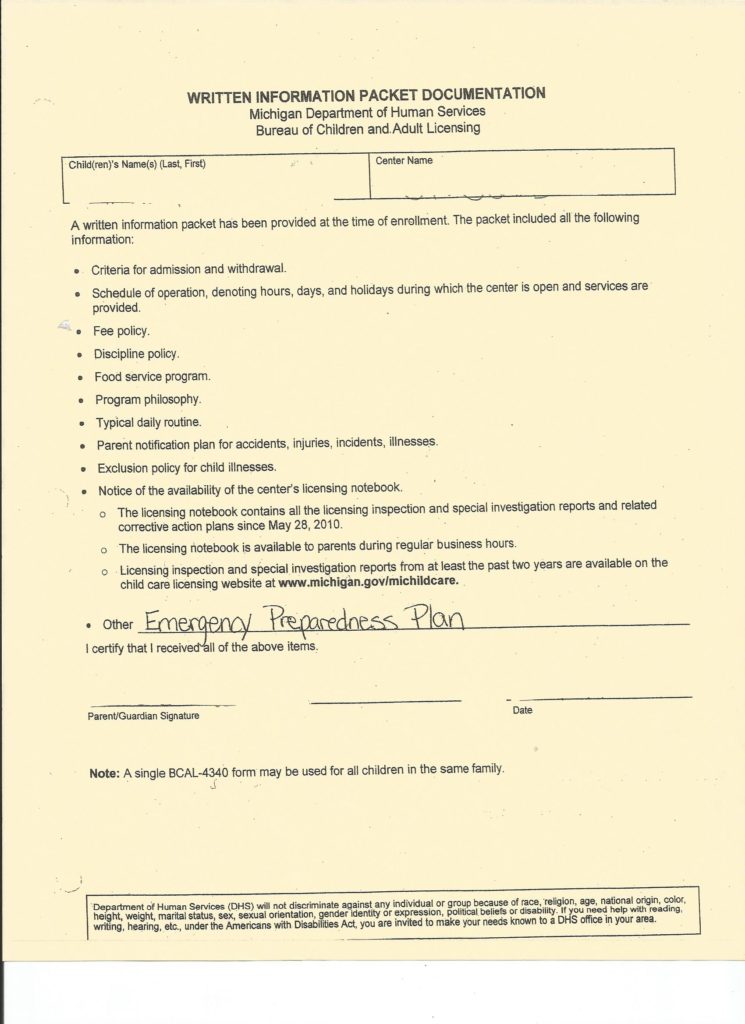 Written Information Packet Documentation 001 - St John's Lutheran ...